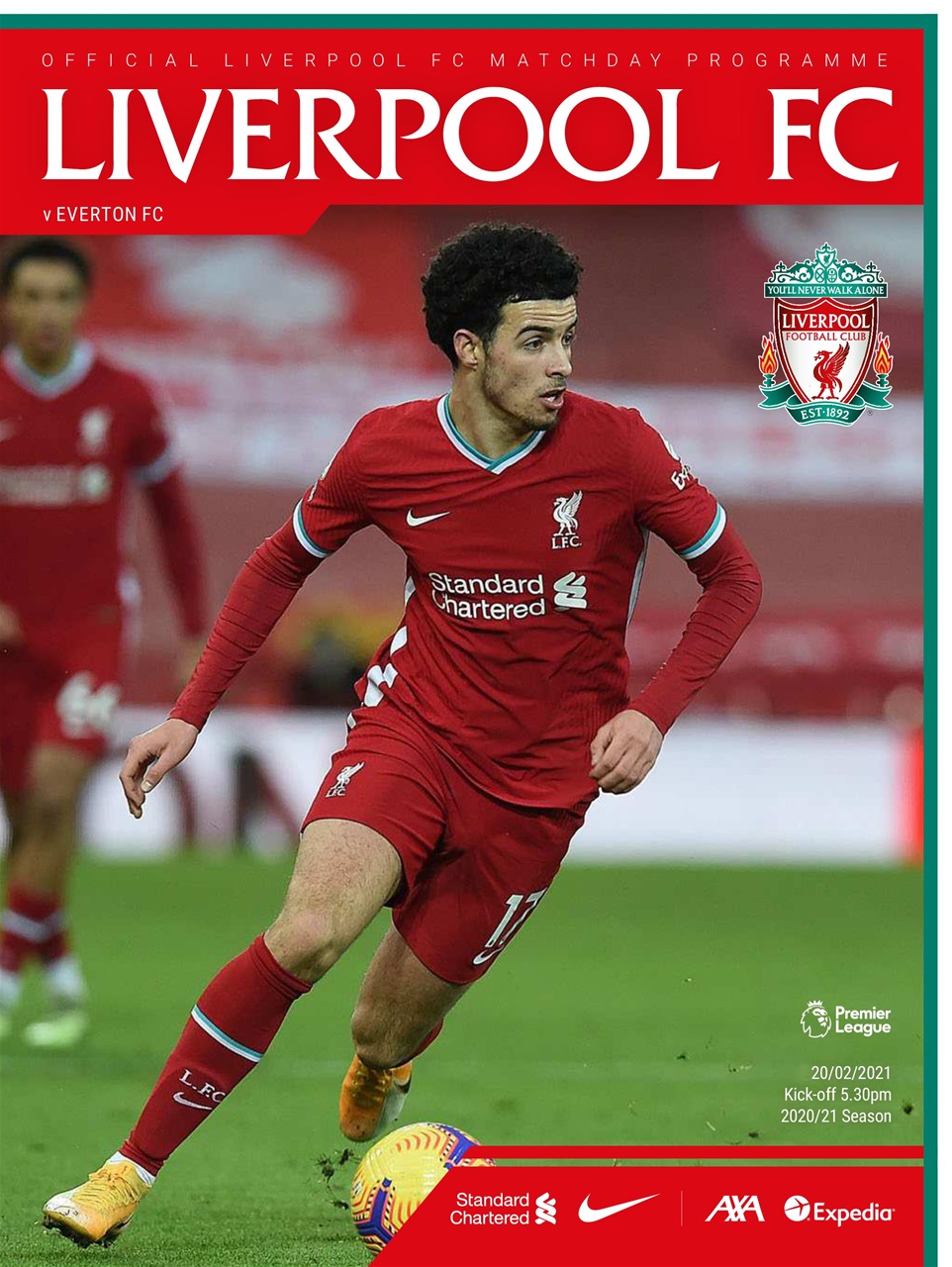 Liverpool FC Programmes - vs Everton 20/21 Back Issue
