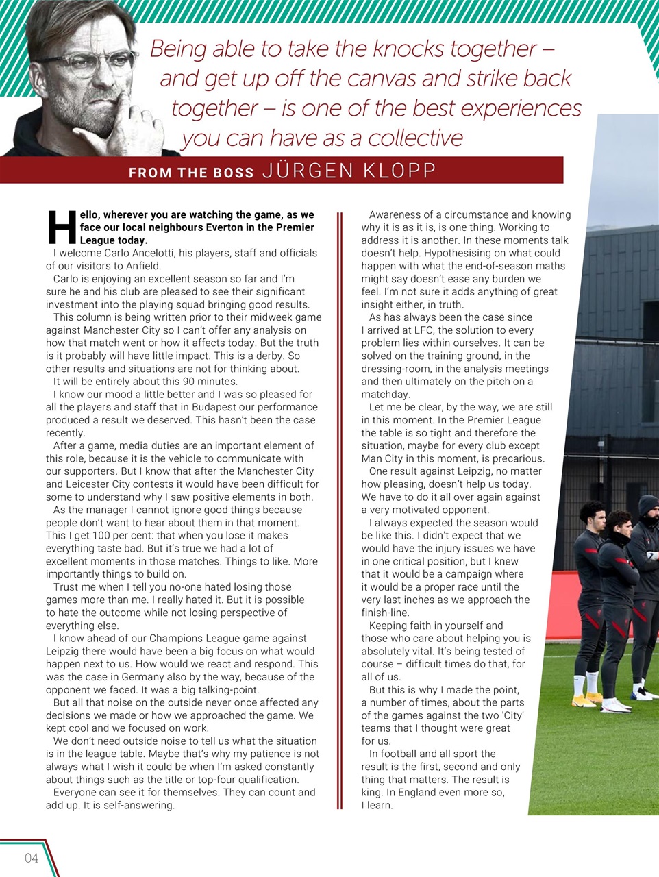 Liverpool FC Programmes - vs Everton 20/21 Back Issue