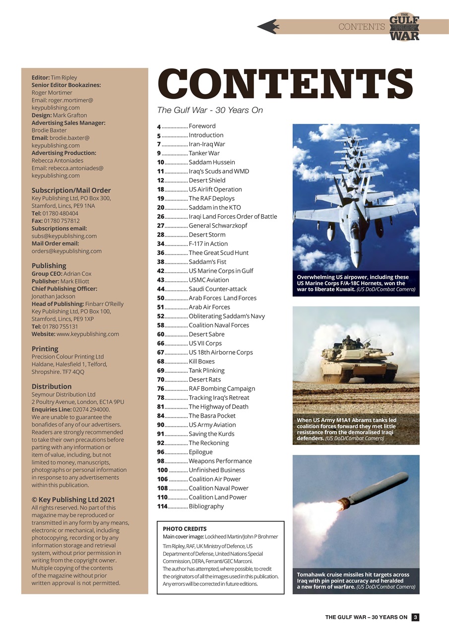 Combat Aircraft Journal Magazine - Gulf War: Desert Storm 30 Years On ...