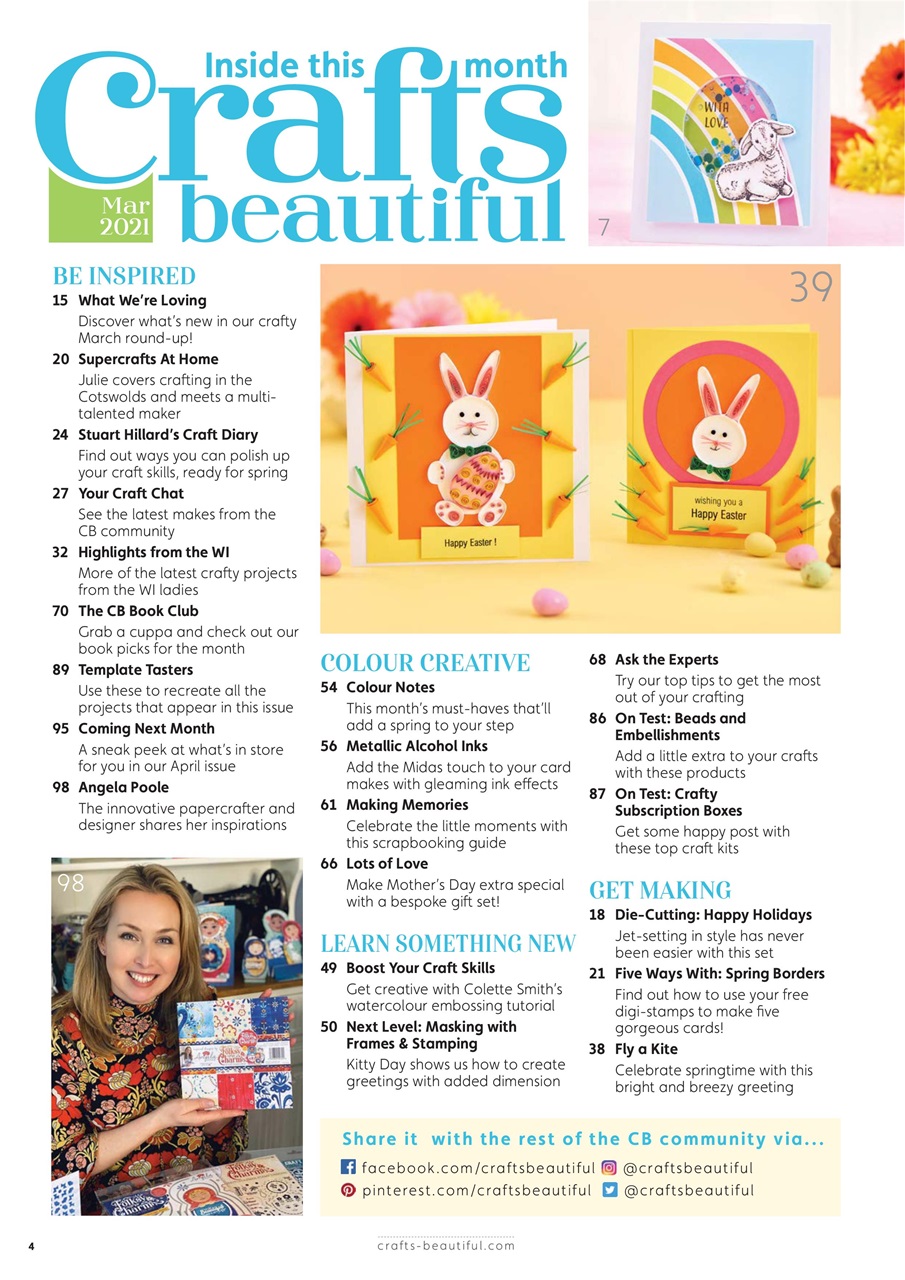 Crafts Beautiful Magazine - Mar 2021 Back Issue