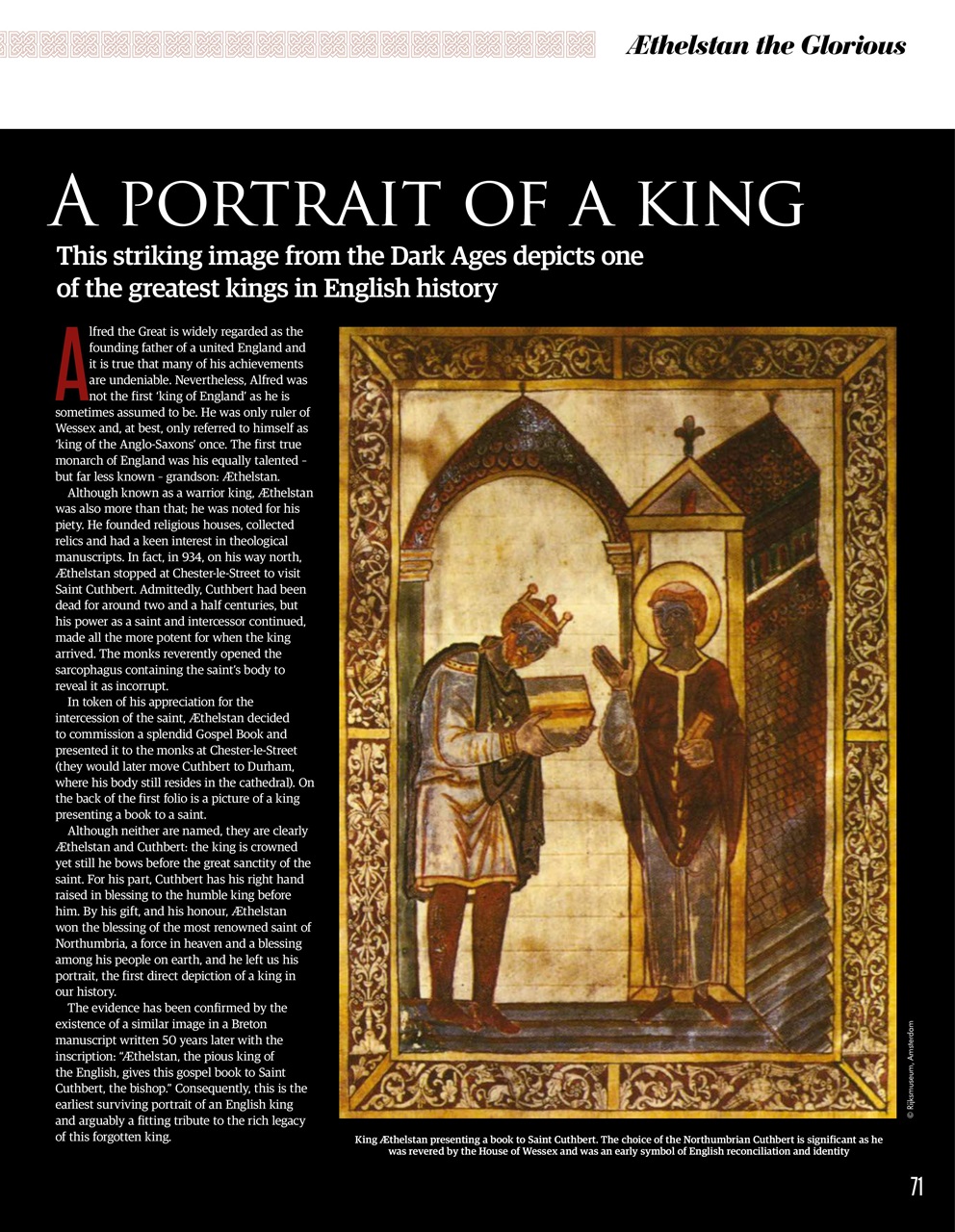 The History Anthology Magazine - Book of the Anglo-Saxons Back Issue