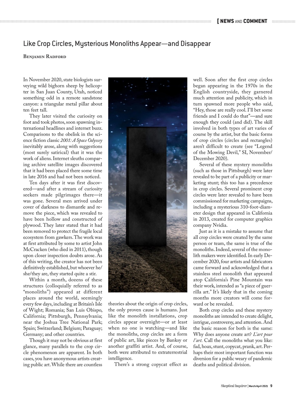 Skeptical Inquirer Magazine - March/April 2021 Back Issue