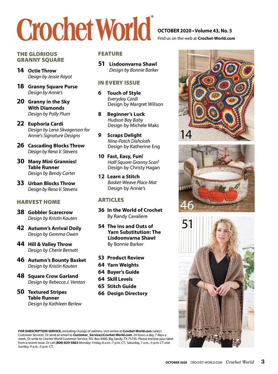 Crochet World Magazine - October 2020 Back Issue