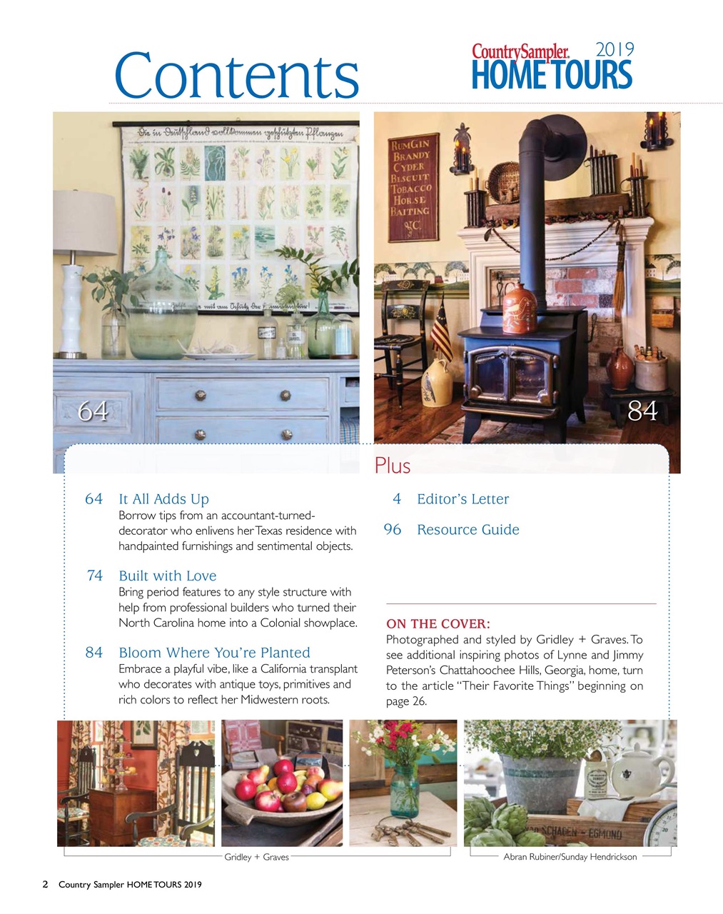 Country Sampler Magazine - Home Tours April 2019 Special Issue