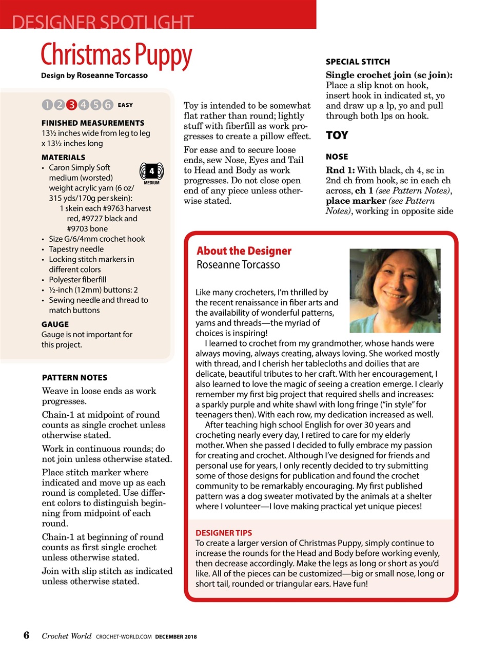 Crochet World Magazine - December 2018 Back Issue