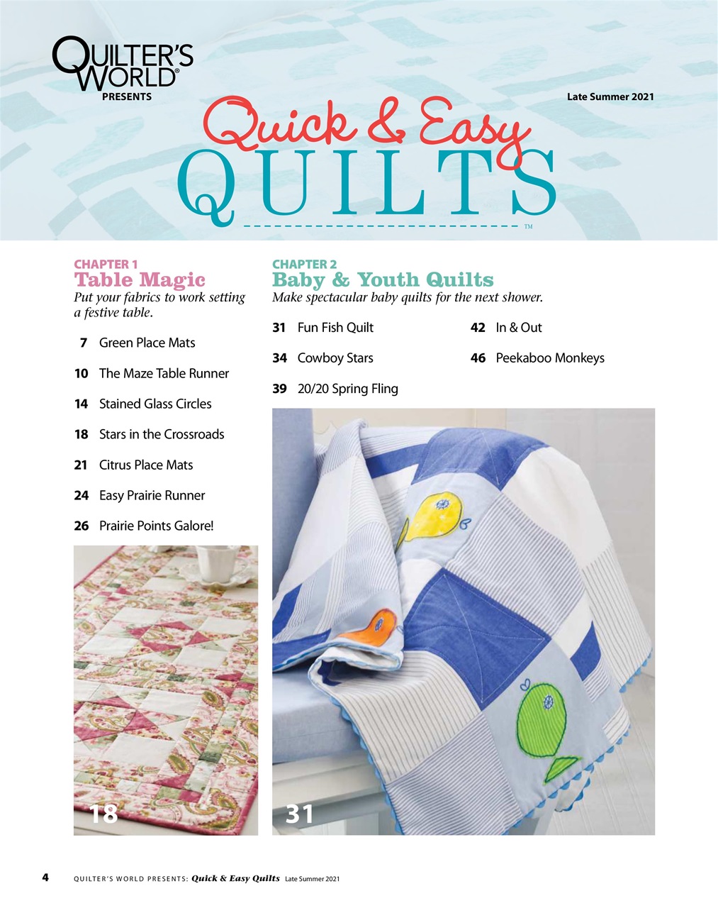 Quilter's World Magazine - Quick & Easy Quilts Late Summer 2021 Special ...