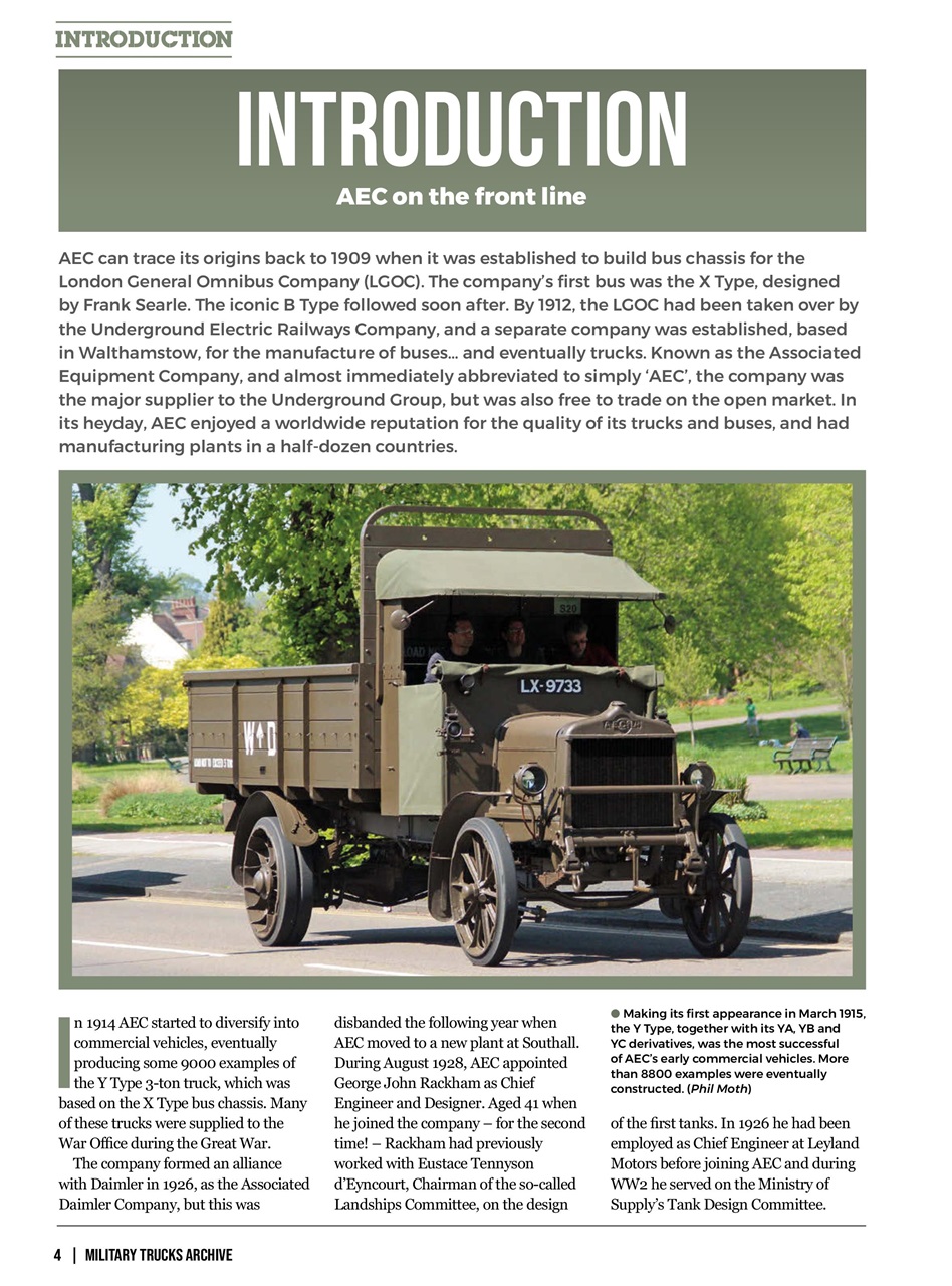 Military Vehicles Archive Magazine - AEC Military Vehicles Back Issue