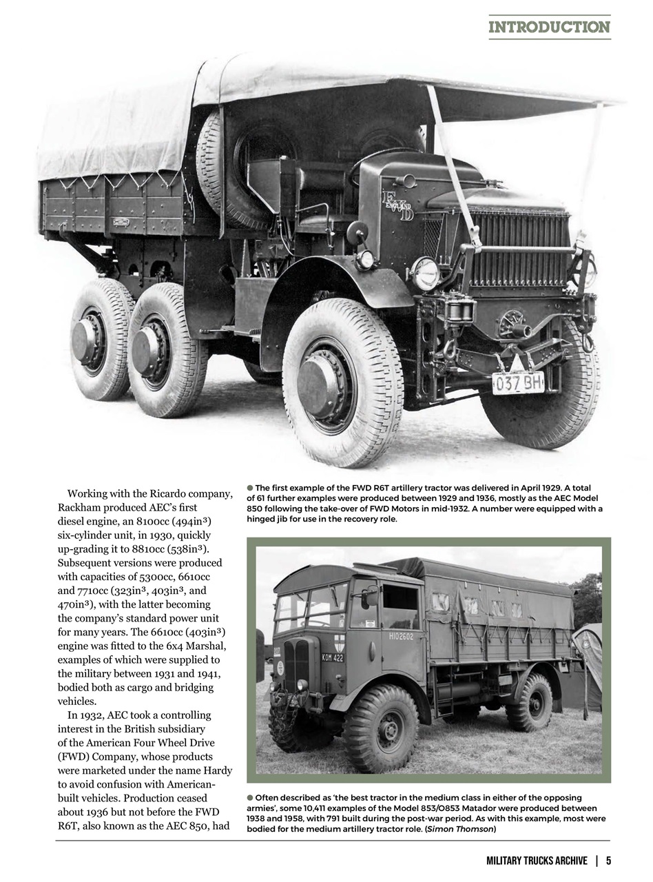 Military Vehicles Archive Magazine - AEC Military Vehicles Back Issue
