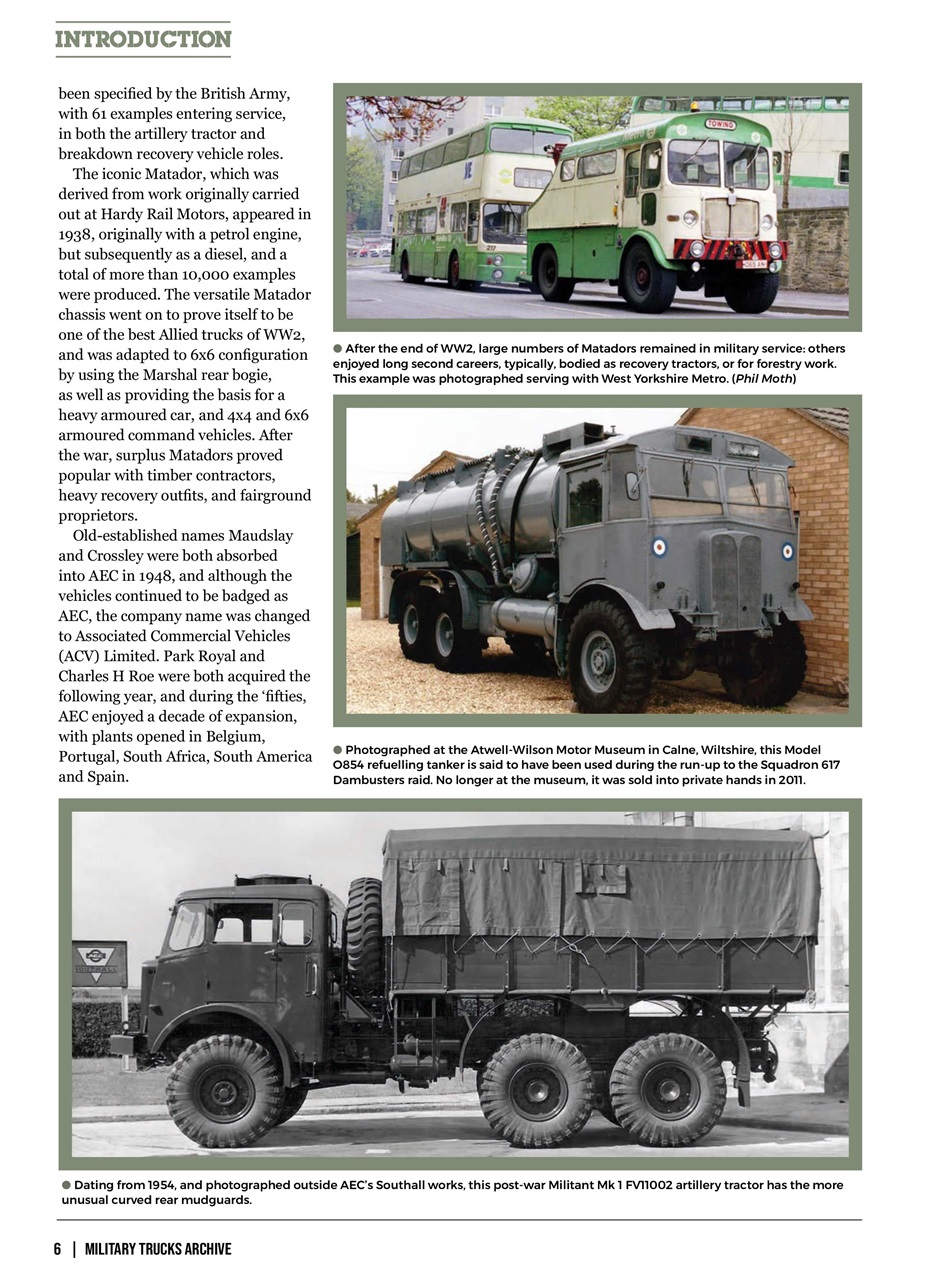 Military Vehicles Archive Magazine - AEC Military Vehicles Back Issue