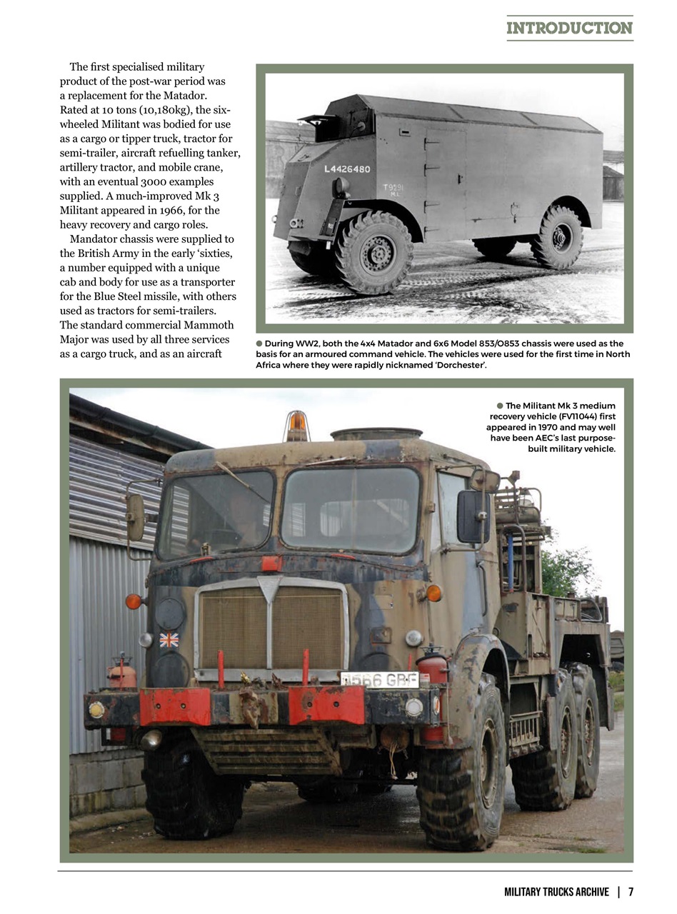 Military Vehicles Archive Magazine - AEC Military Vehicles Back Issue