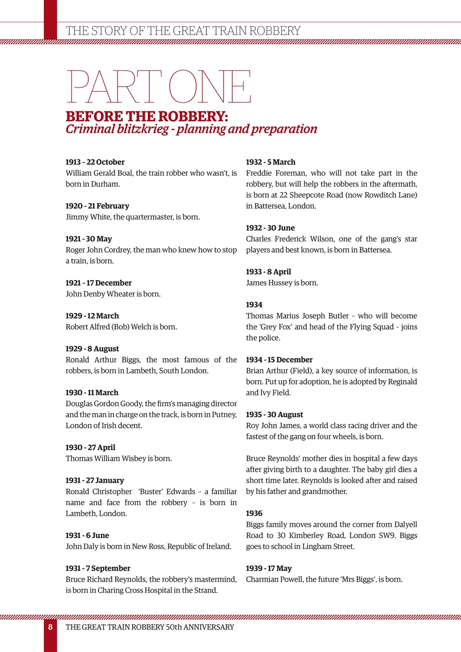 50th Anniversary of the Great Train Robbery Magazine Subscriptions and ...