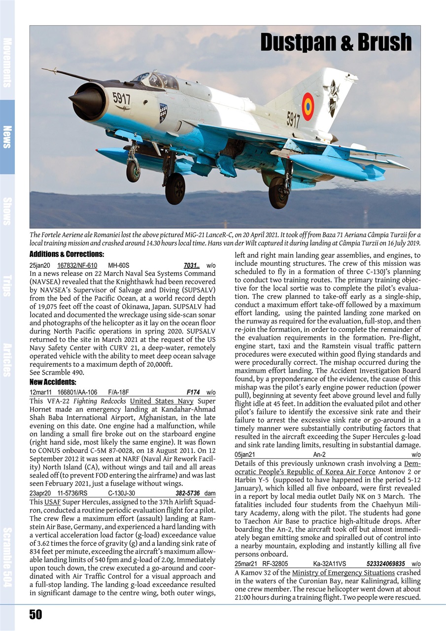 Scramble Magazine - 504 - May 2021 Back Issue