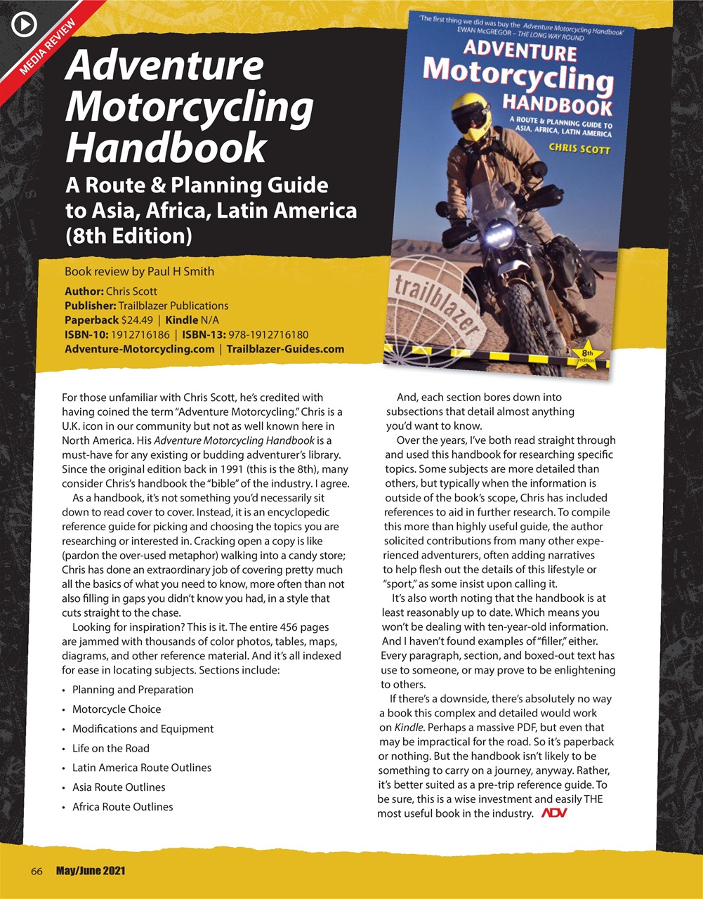 Adventure Motorcycle Magazine - May/Jun 2021 Back Issue