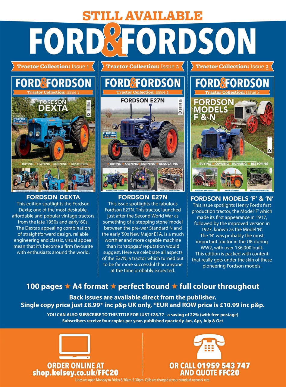 Ford & Fordson Tractor Collection Magazine - Issue 4 Special Issue