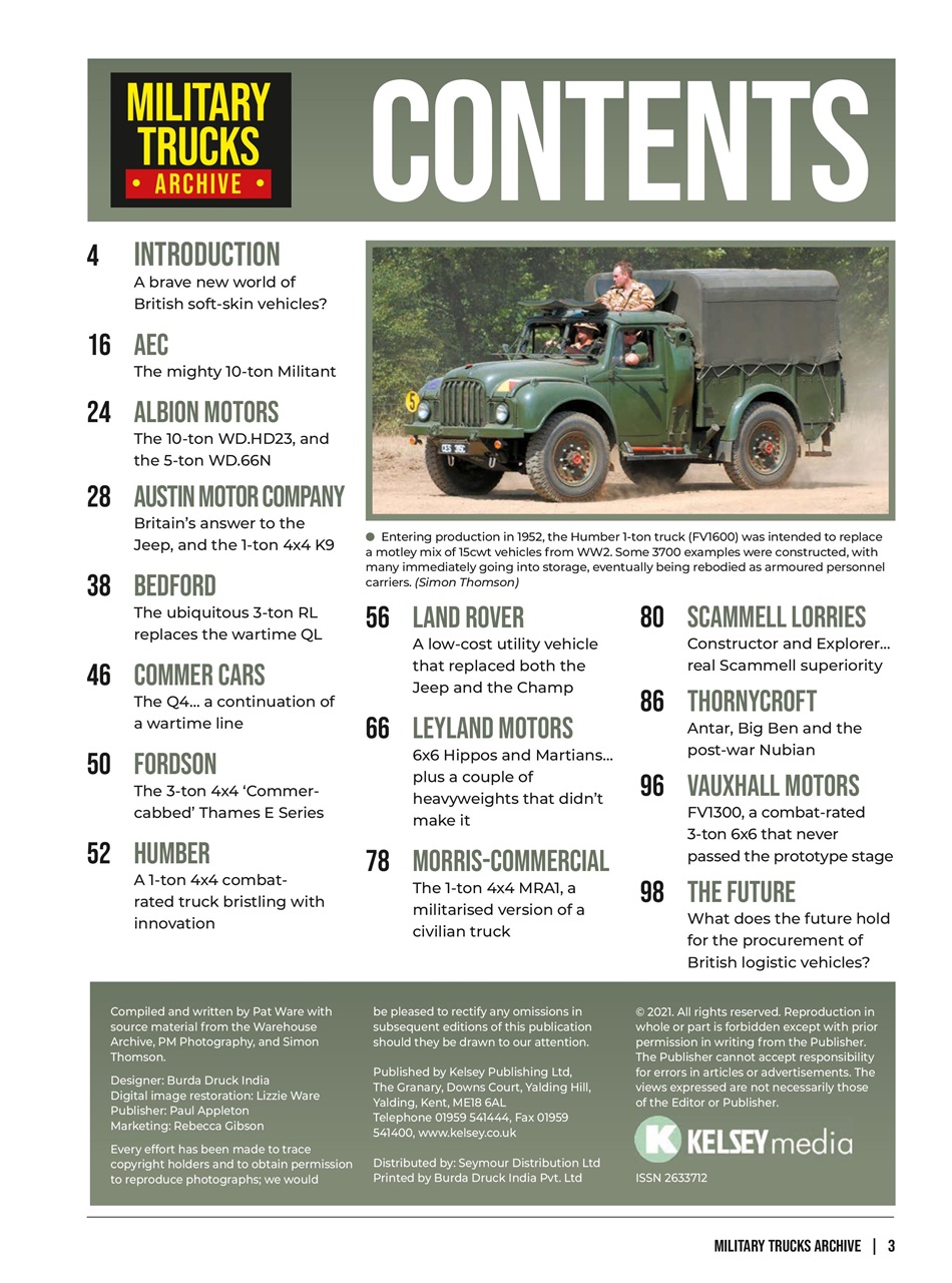 Military Vehicles Archive Magazine - British Military 50s Special Issue