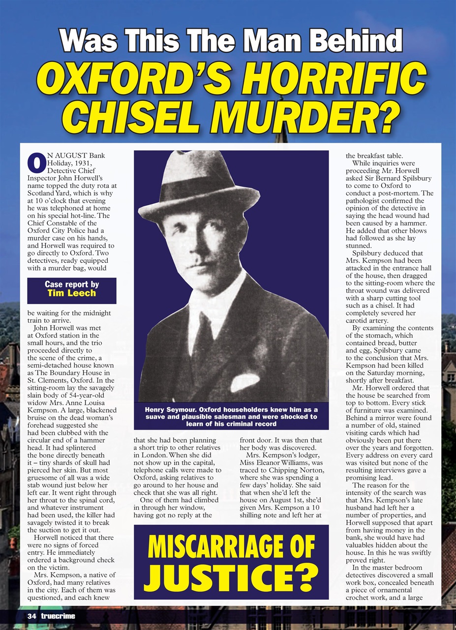 True Crime Magazine - True Crime September 2021 Back Issue