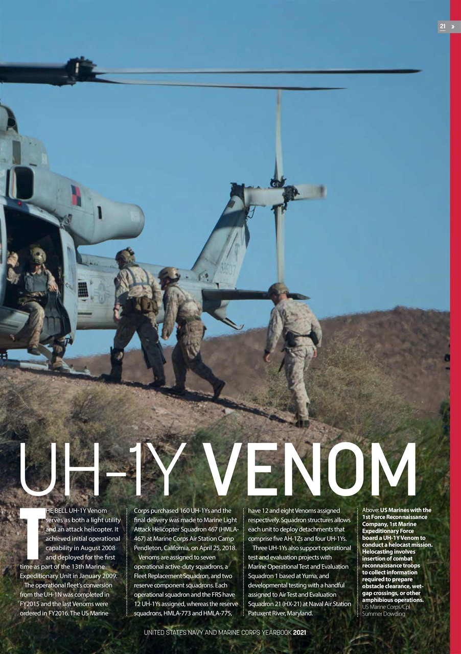 Combat Aircraft Journal Magazine - US Navy & Marine Corps Yearbook 2021 ...