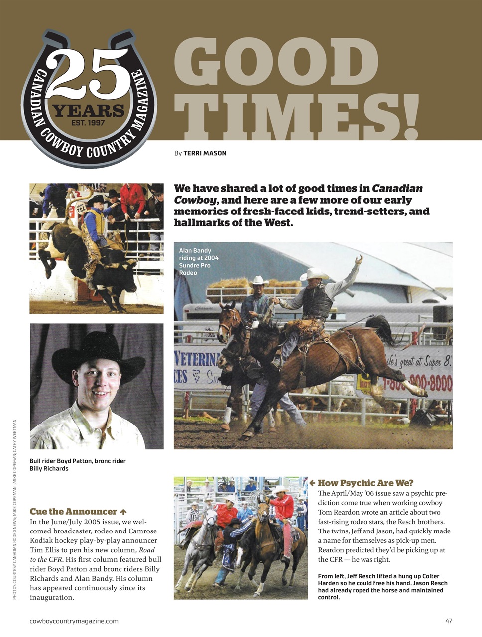 Canadian Cowboy Country Magazine - Oct/Nov 2021 Back Issue