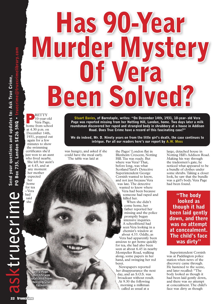 True Crime Magazine - True Crime November 2021 Back Issue