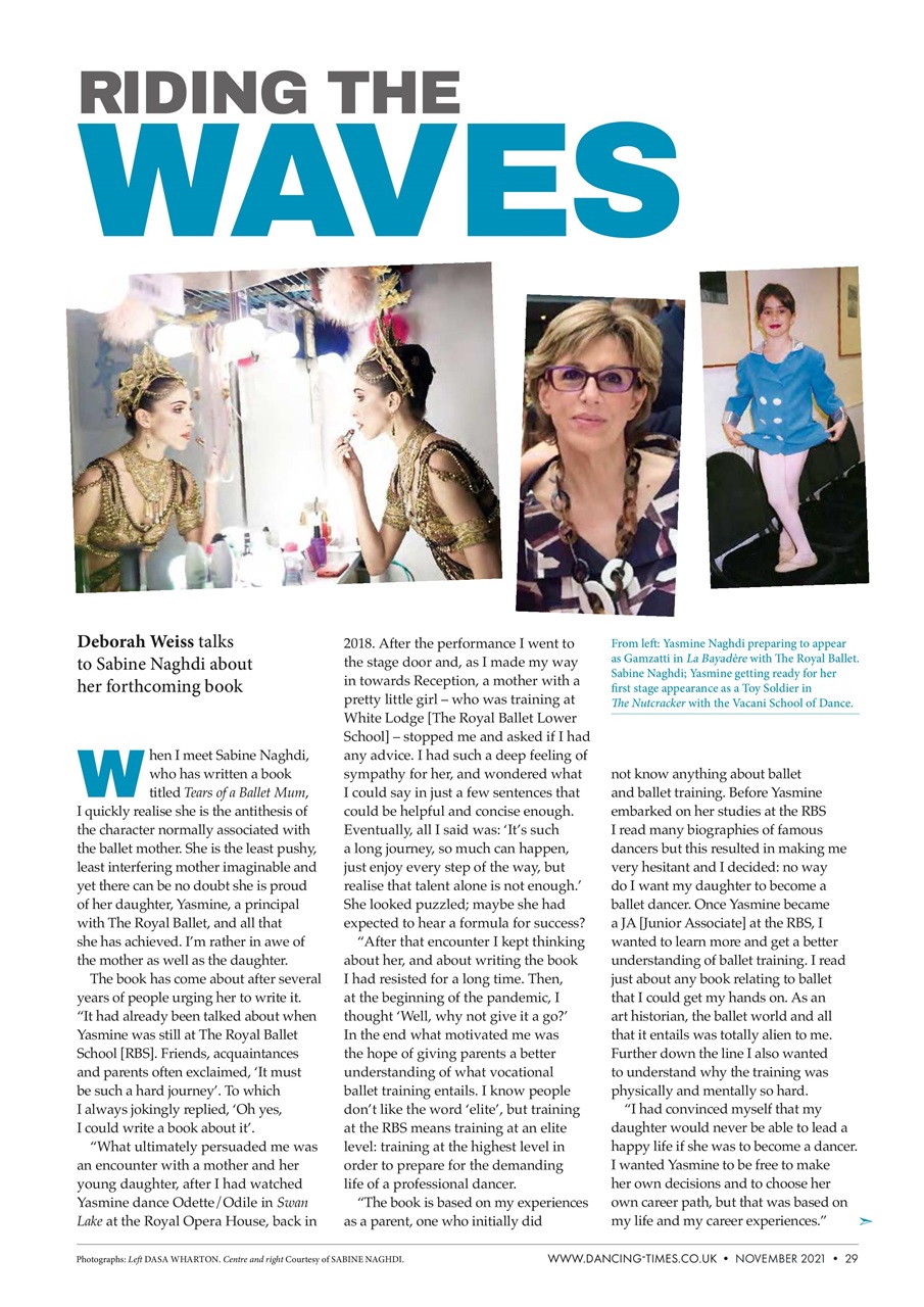 Dancing Times Magazine - November 2021 Back Issue