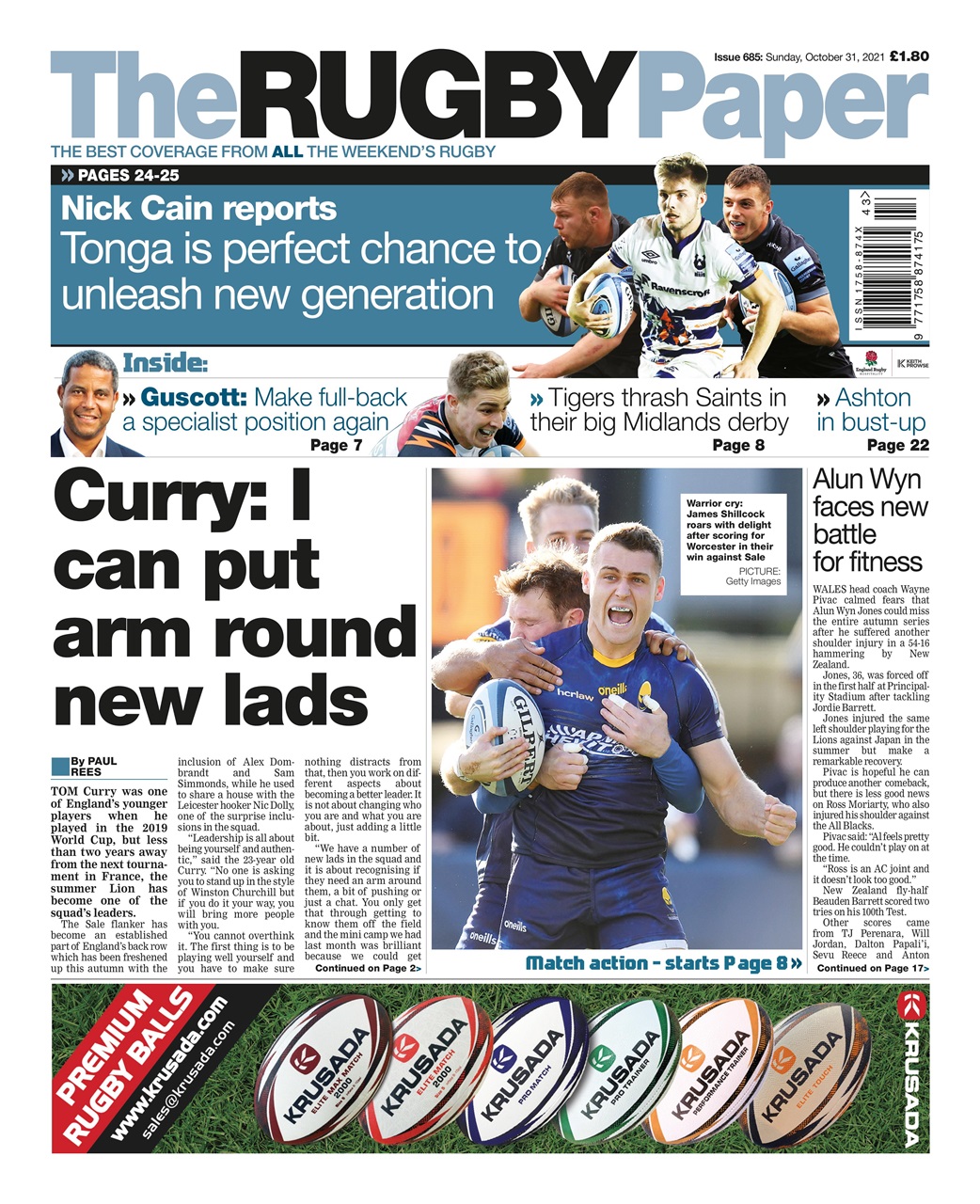 The Rugby Paper Magazine - 31 Oct 2021 Back Issue