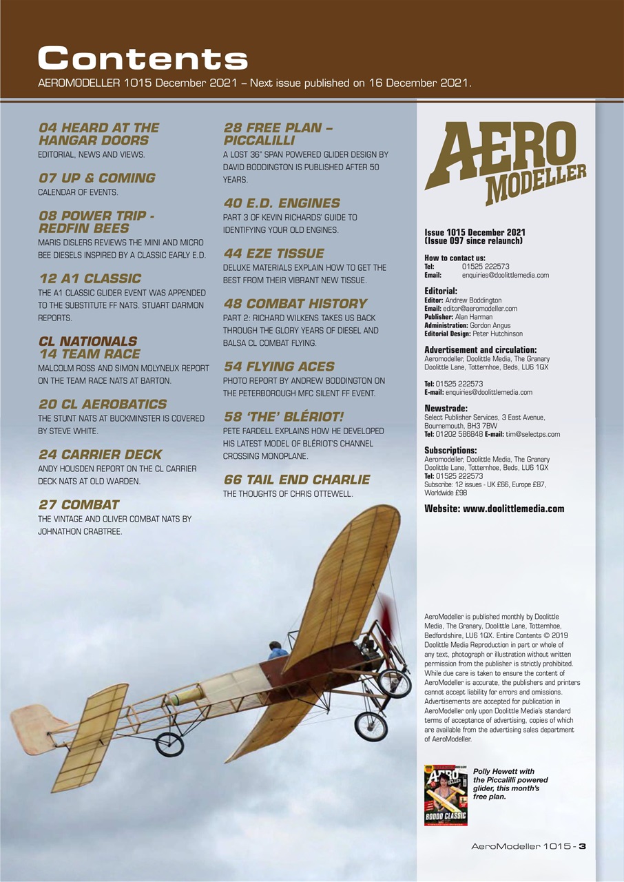 AeroModeller Magazine - Dec 21 Back Issue