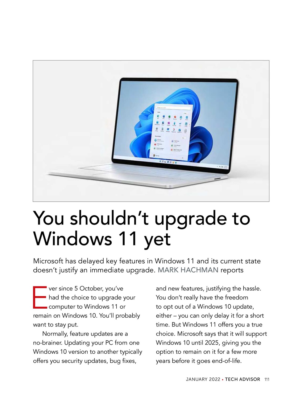 Tech Advisor Magazine - January 2022 Back Issue