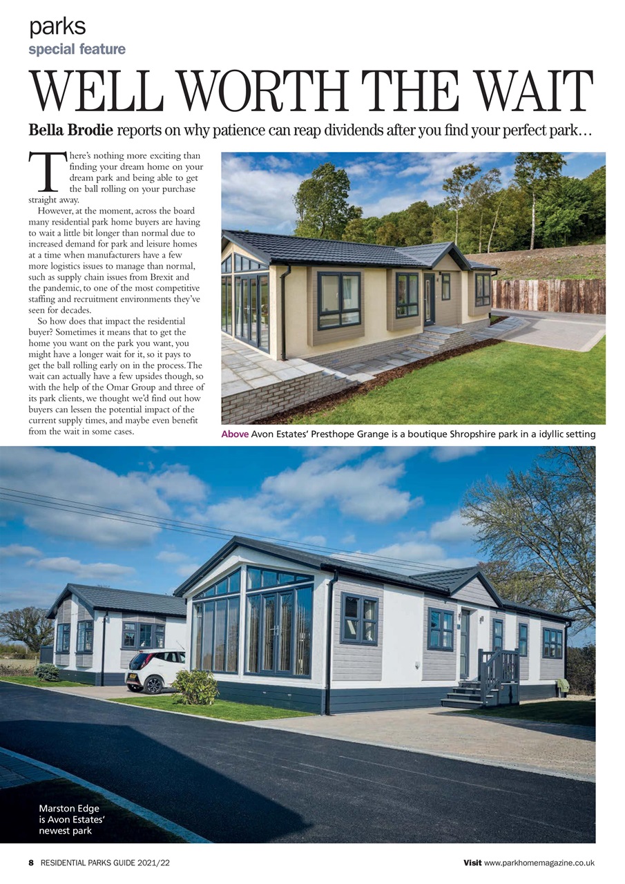 Park Home & Holiday Living Magazine - New Models 2022 Back Issue
