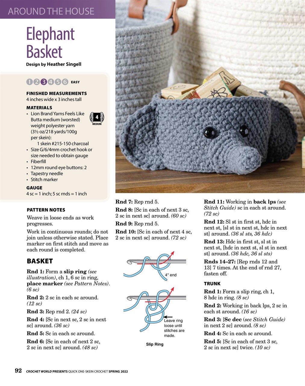 Crochet World Magazine - Quick One-Skein Crochet Spring 2022 Special Issue