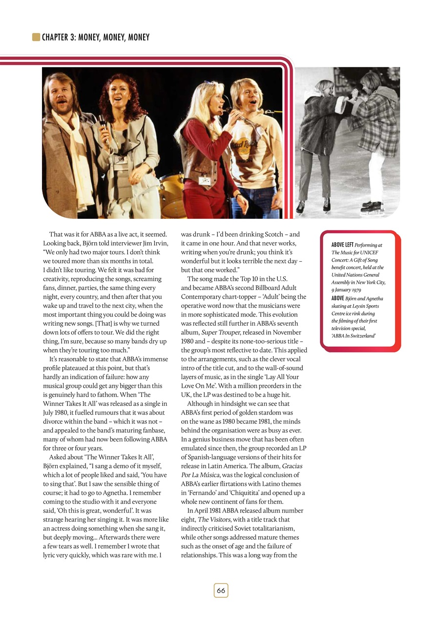 Music Magazine - The Story of Abba First Edition Back Issue