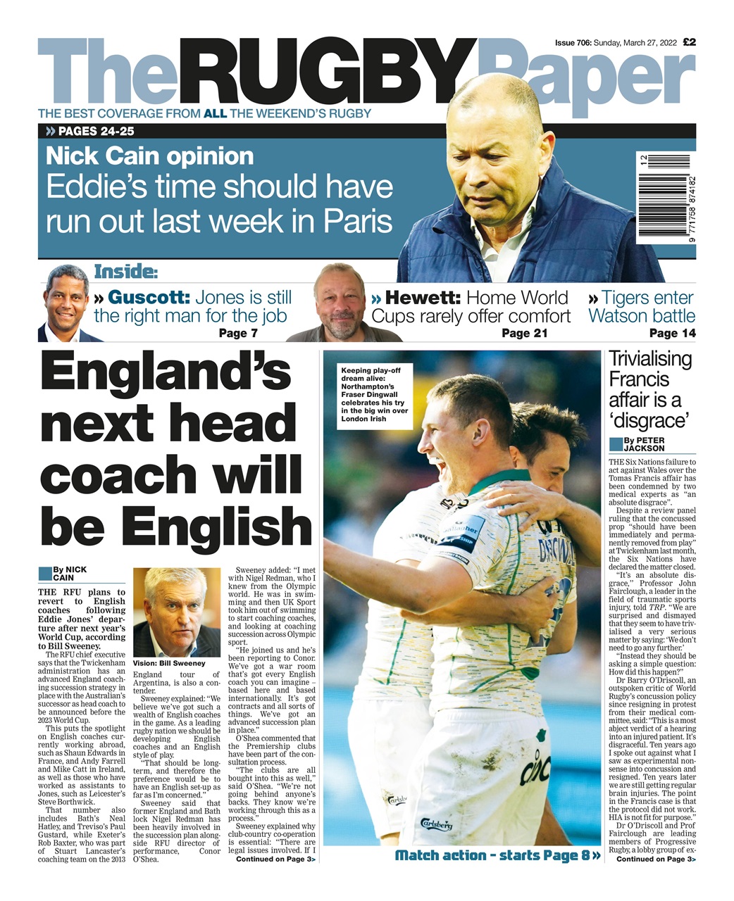 The Rugby Paper Magazine - 27 Mar 2022 Back Issue