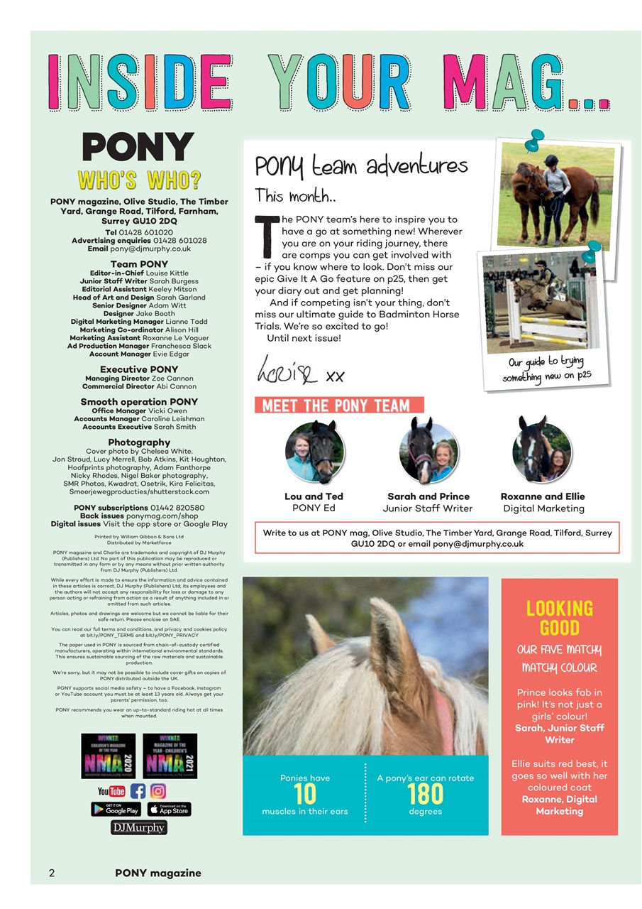 Pony Magazine - PONY Magazine - May 2022 Back Issue