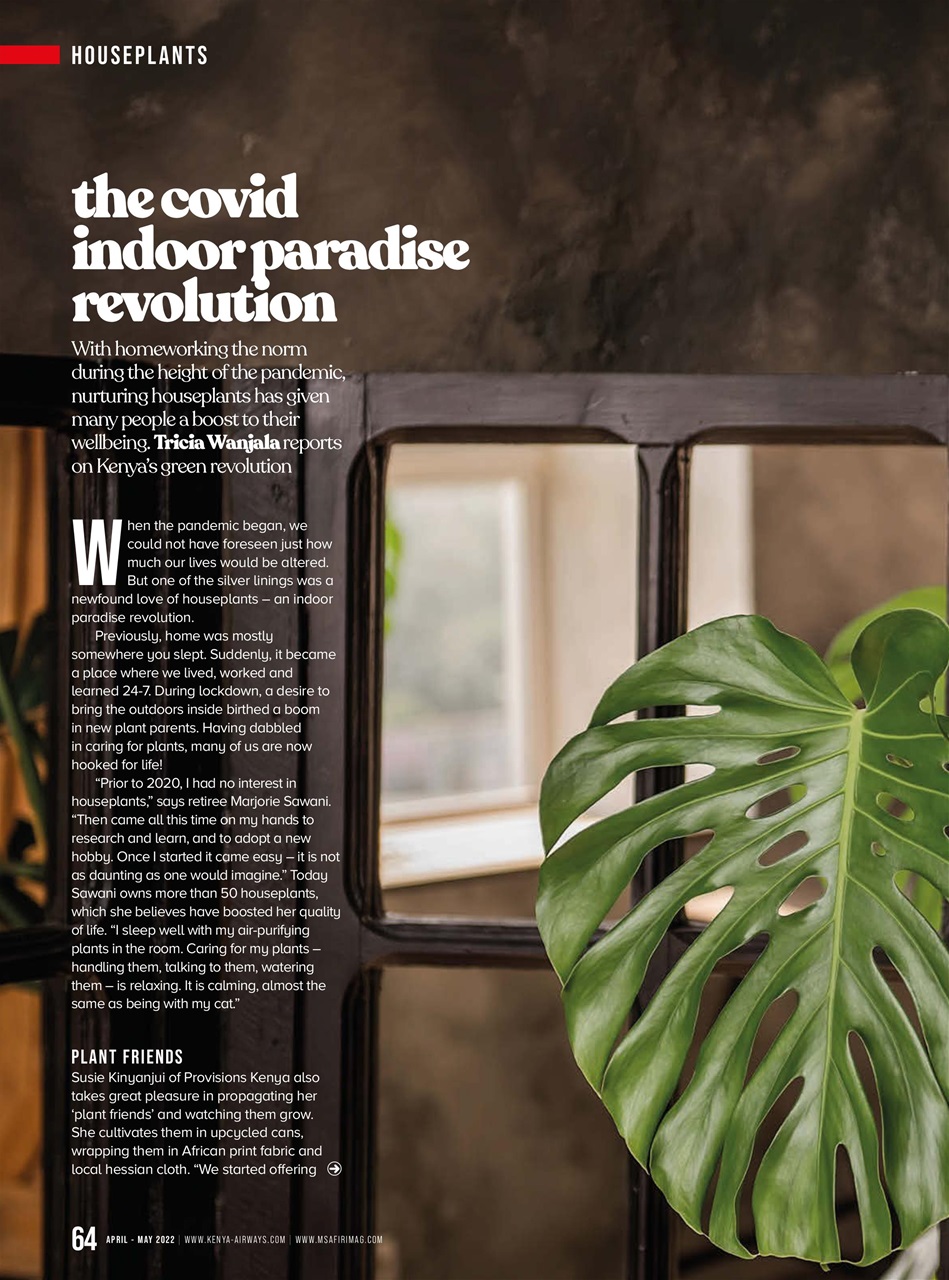MSAFIRI – Kenya Airways Inflight Magazine - April-May 2022 Back Issue