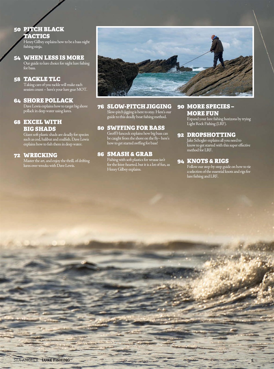 Sea Angler Guides Magazine - #6 Lure Fishing Back Issue