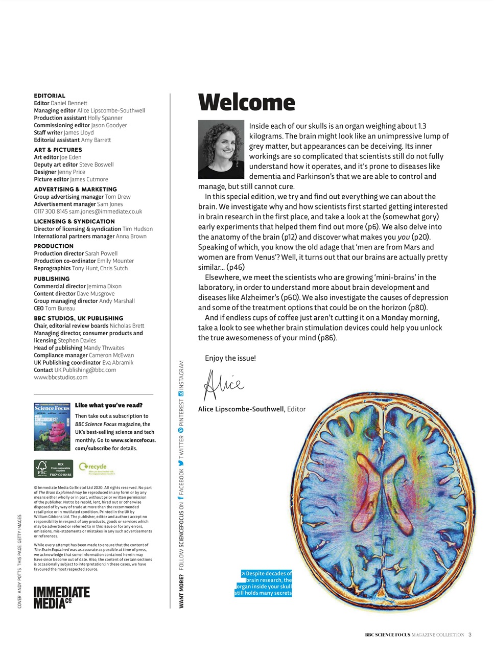 BBC Science Focus Magazine - The Brain Explained Special Issue