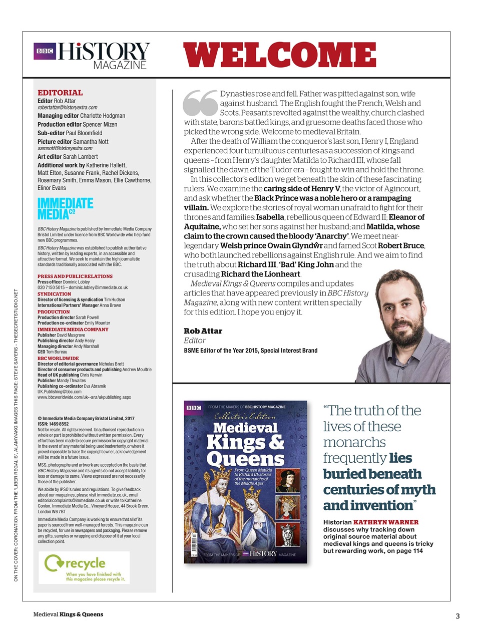 History Extra Magazine - Medieval Kings & Queens Special Issue