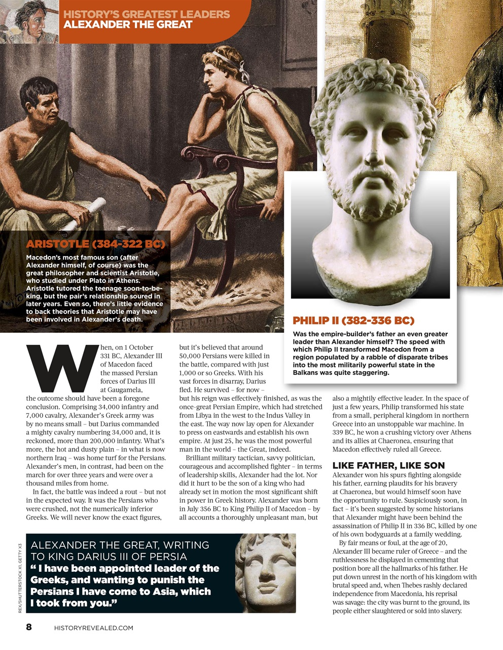 BBC History Revealed Magazine - History's Great Leaders Special Issue