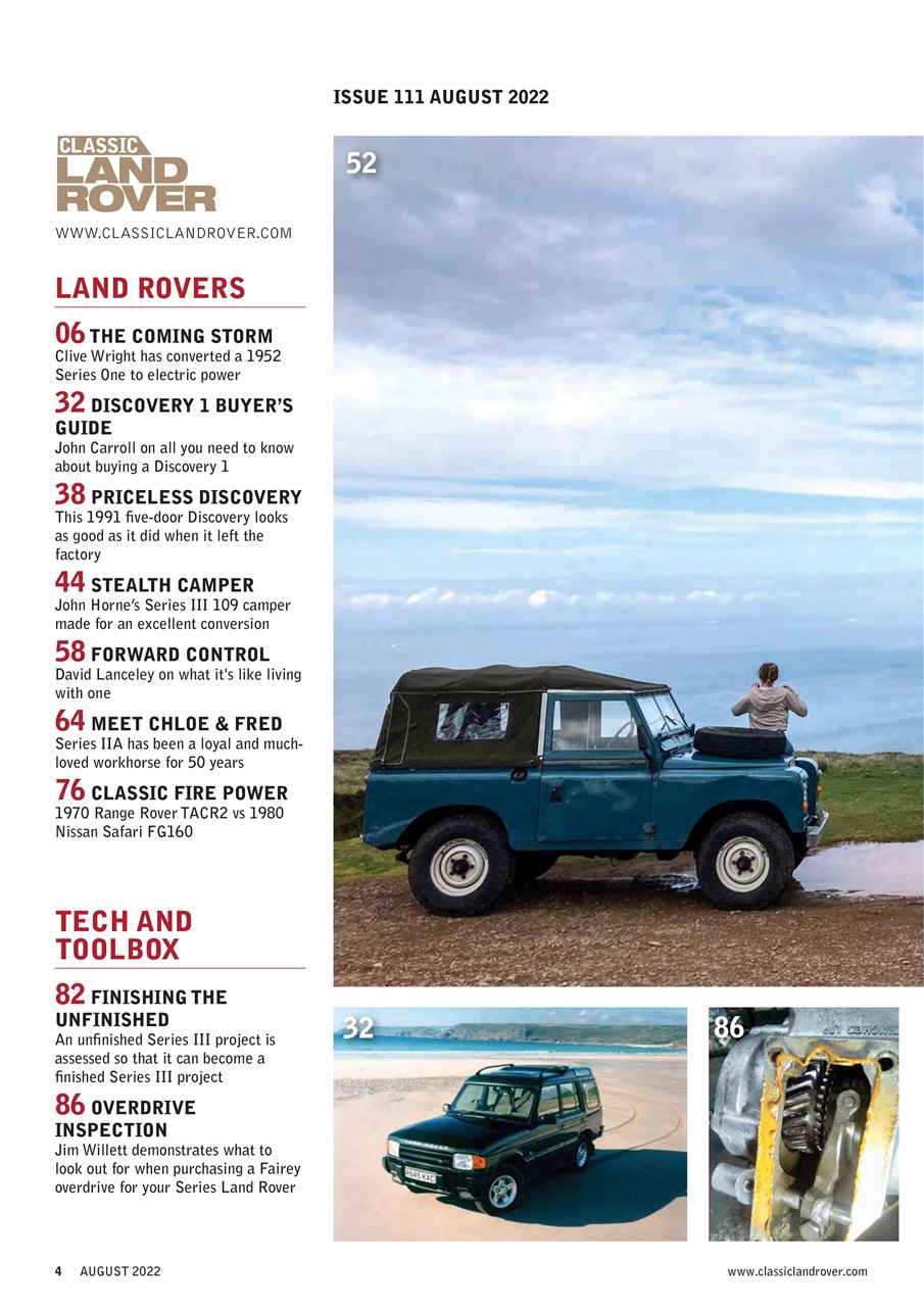 Classic Land Rover Magazine - August 2022 Back Issue