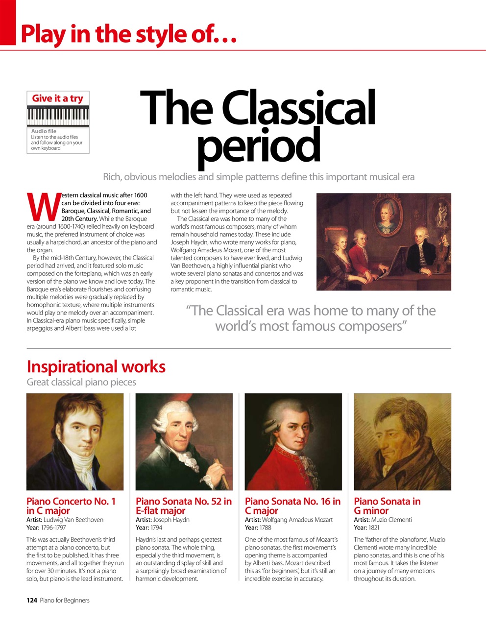 Music Magazine - Piano For Beginners Fifteenth Edition Back Issue