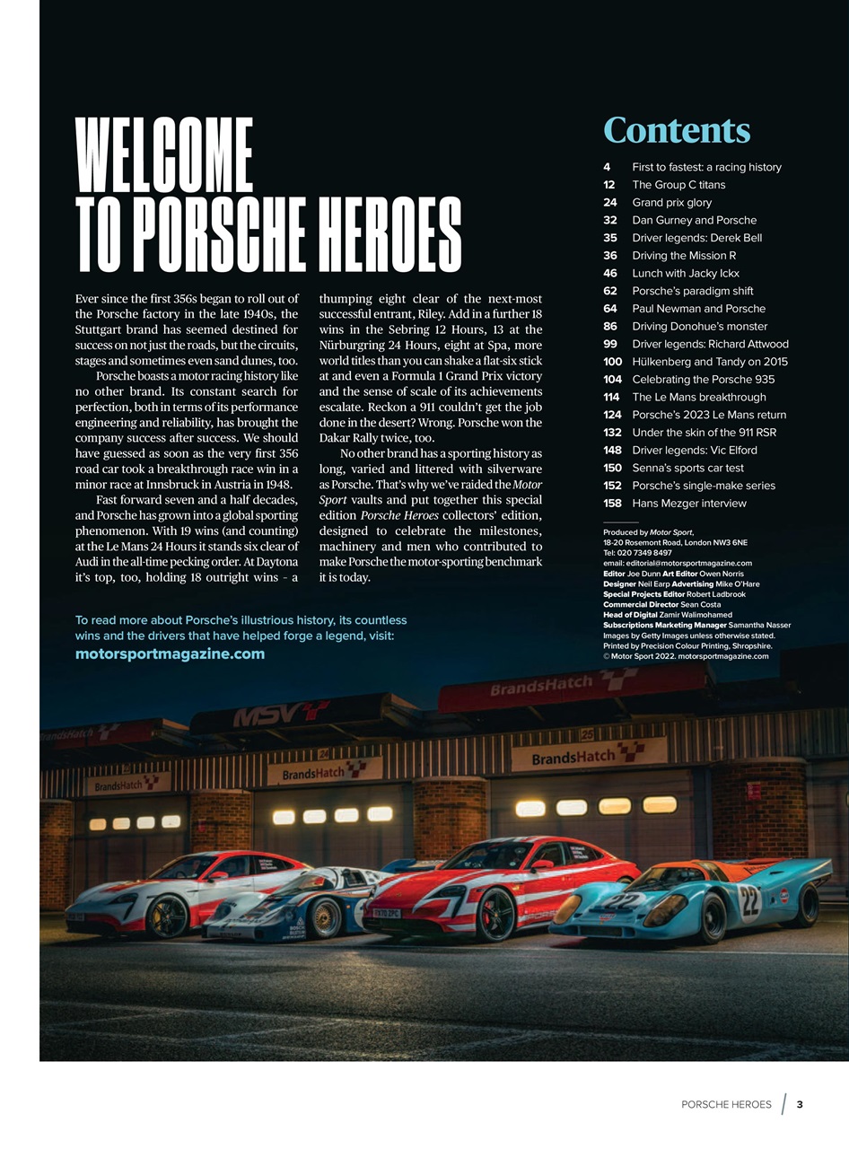 Motor Sport Magazine - Porsche Heroes Special Issue