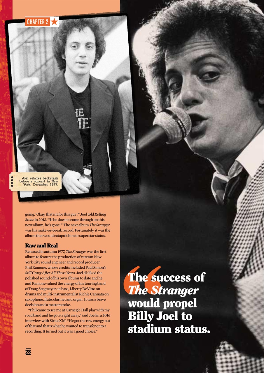 Music Magazine - The Story of Billy Joel First Edition Back Issue