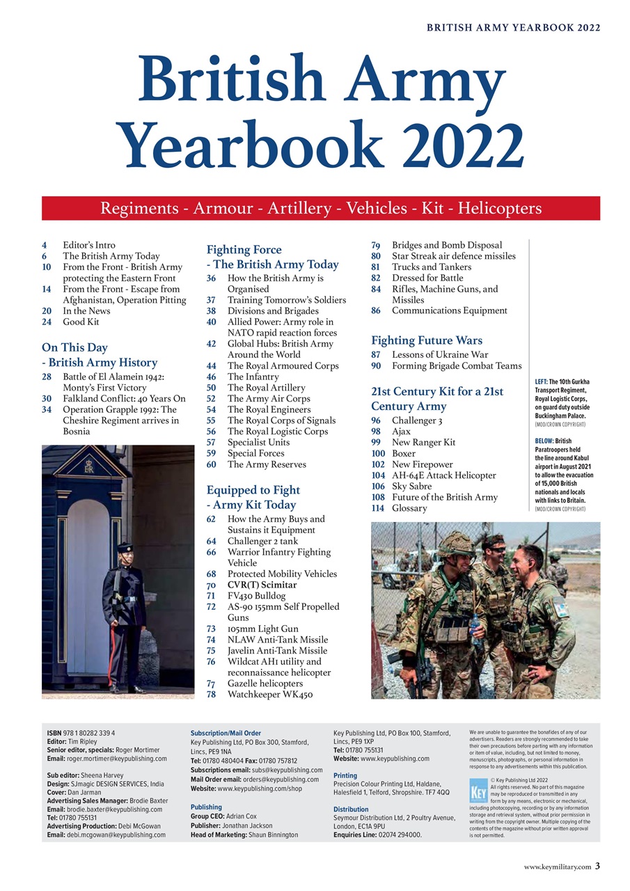 Britain at War Magazine - British Army Yearbook 2022 Special Issue