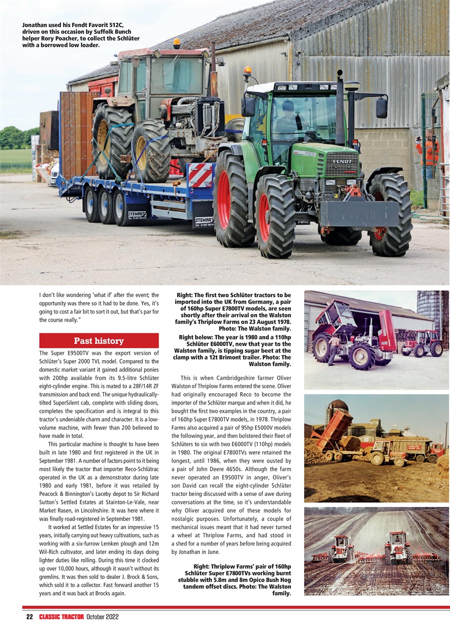 Classic Tractor Magazine - October 2022 Back Issue