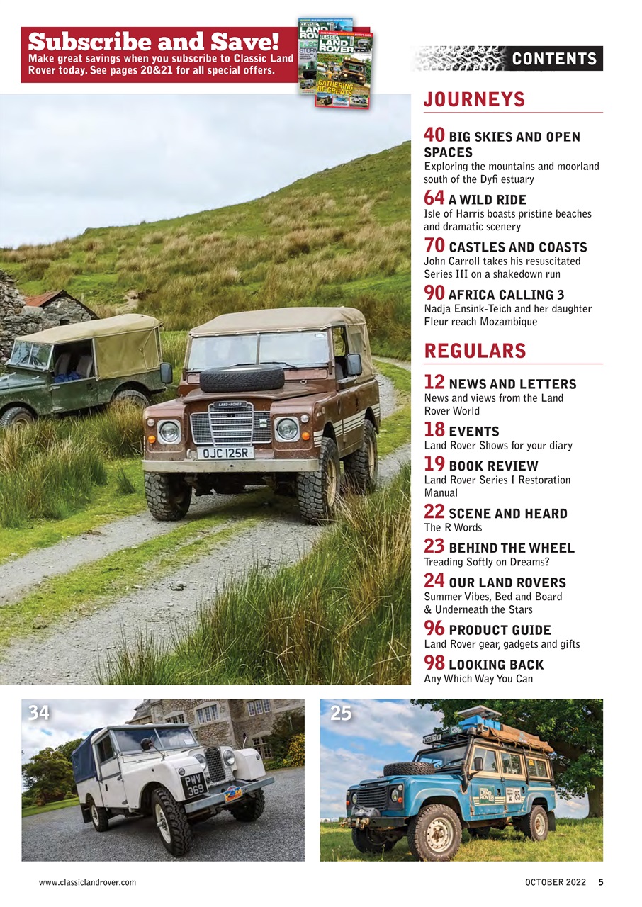 Classic Land Rover Magazine - October 2022 Back Issue