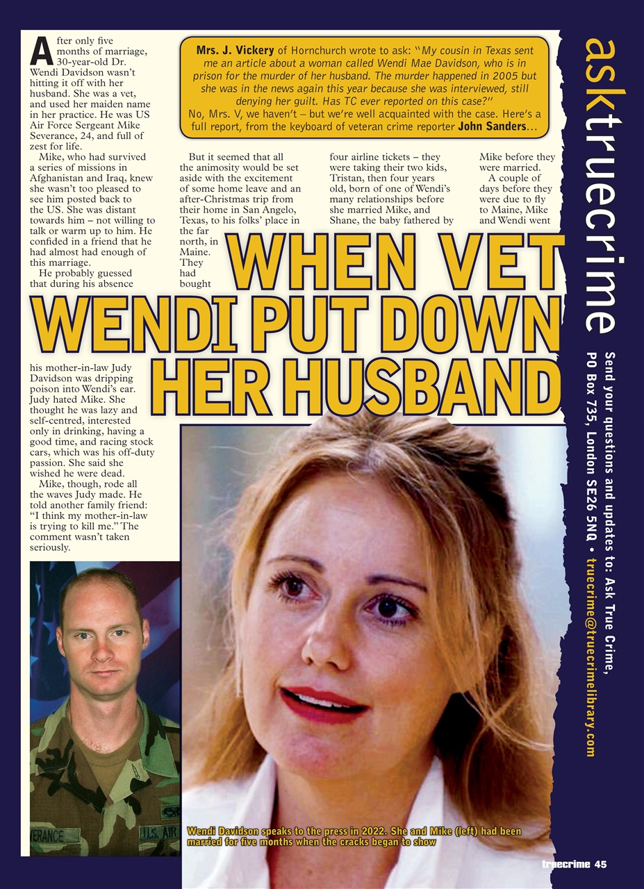 True Crime Magazine - True Crime September 2022 Back Issue