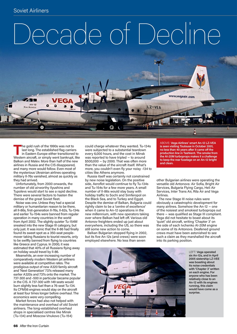 Aviation Specials Magazine - Soviet Airliners Back Issue