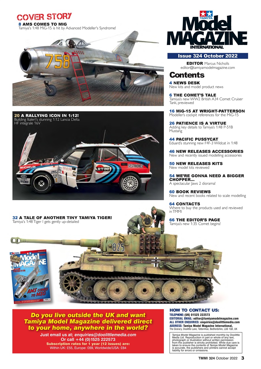 Tamiya Model Magazine - 324 Back Issue