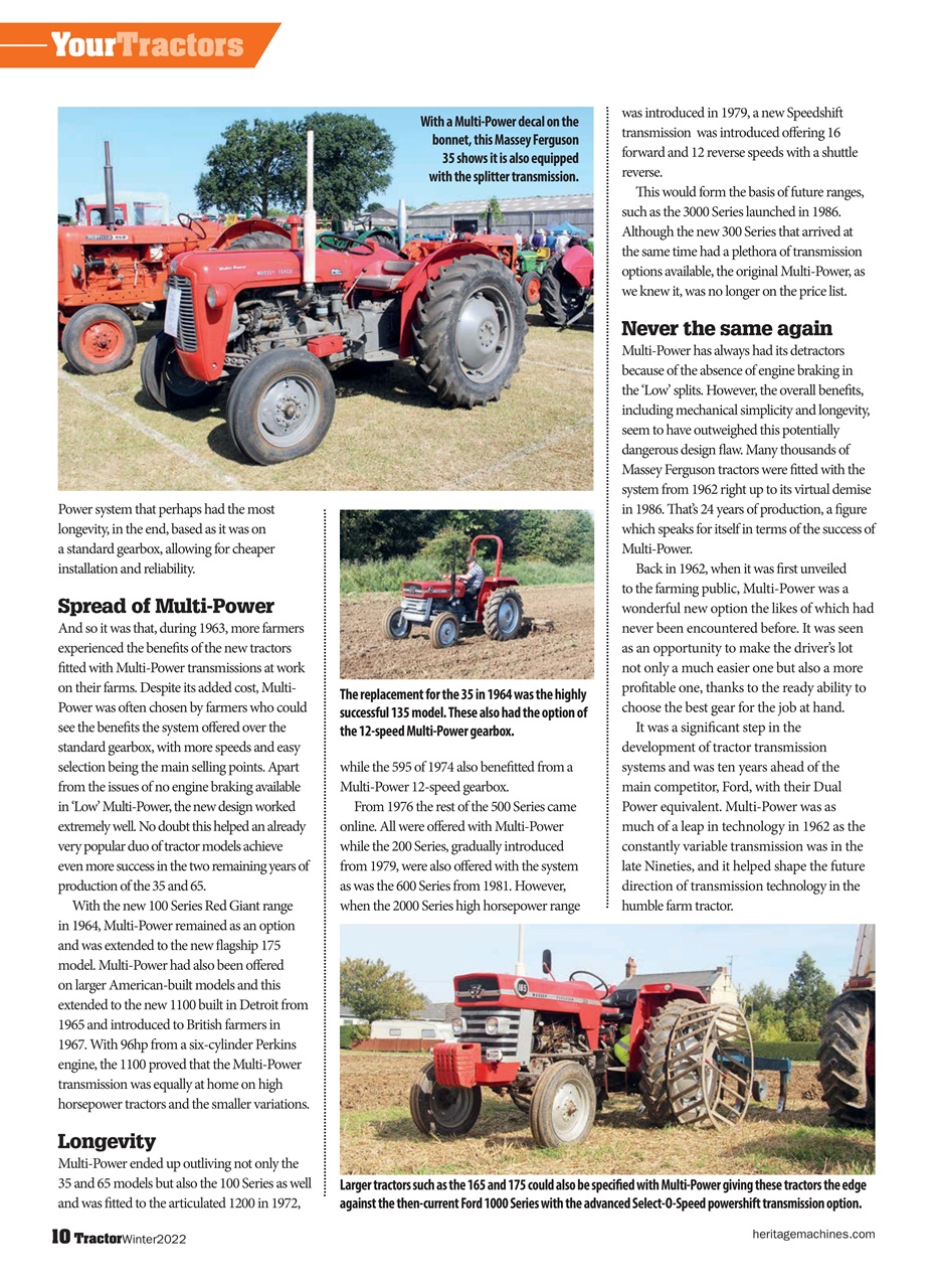 Tractor & Farming Heritage Magazine - WINTER 2022 Back Issue