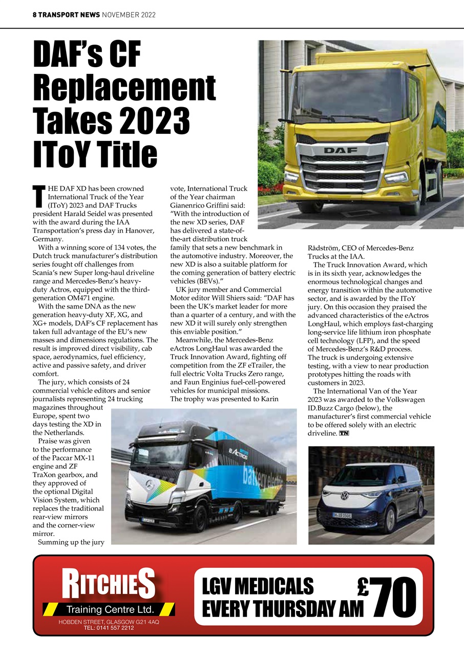Transport News Magazine - Nov 2022 Back Issue
