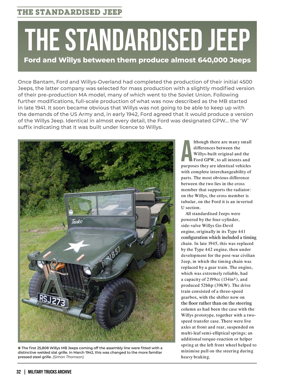 Military Vehicles Archive Magazine - British utility Vehicles Back Issue
